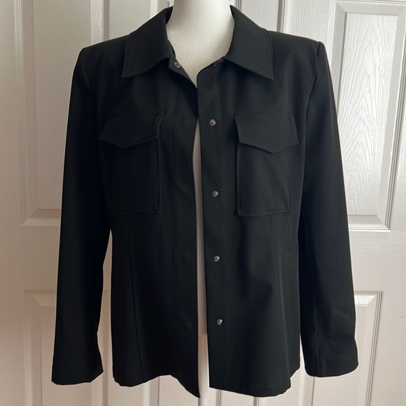 Zara | Jackets & Coats | Zara Black Button Up Jacket | Poshmark